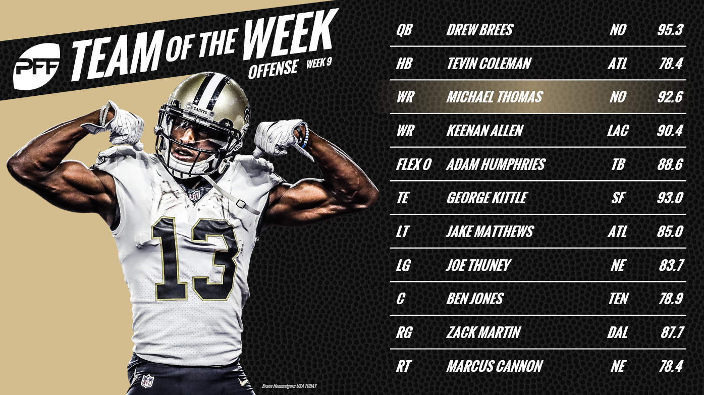 Week 9 NFL Team of the Week