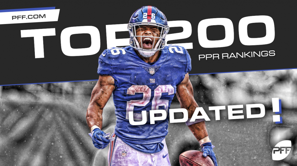 Jeff Ratcliffe's updated top 200 fantasy football rankings for 2019 PPR ...