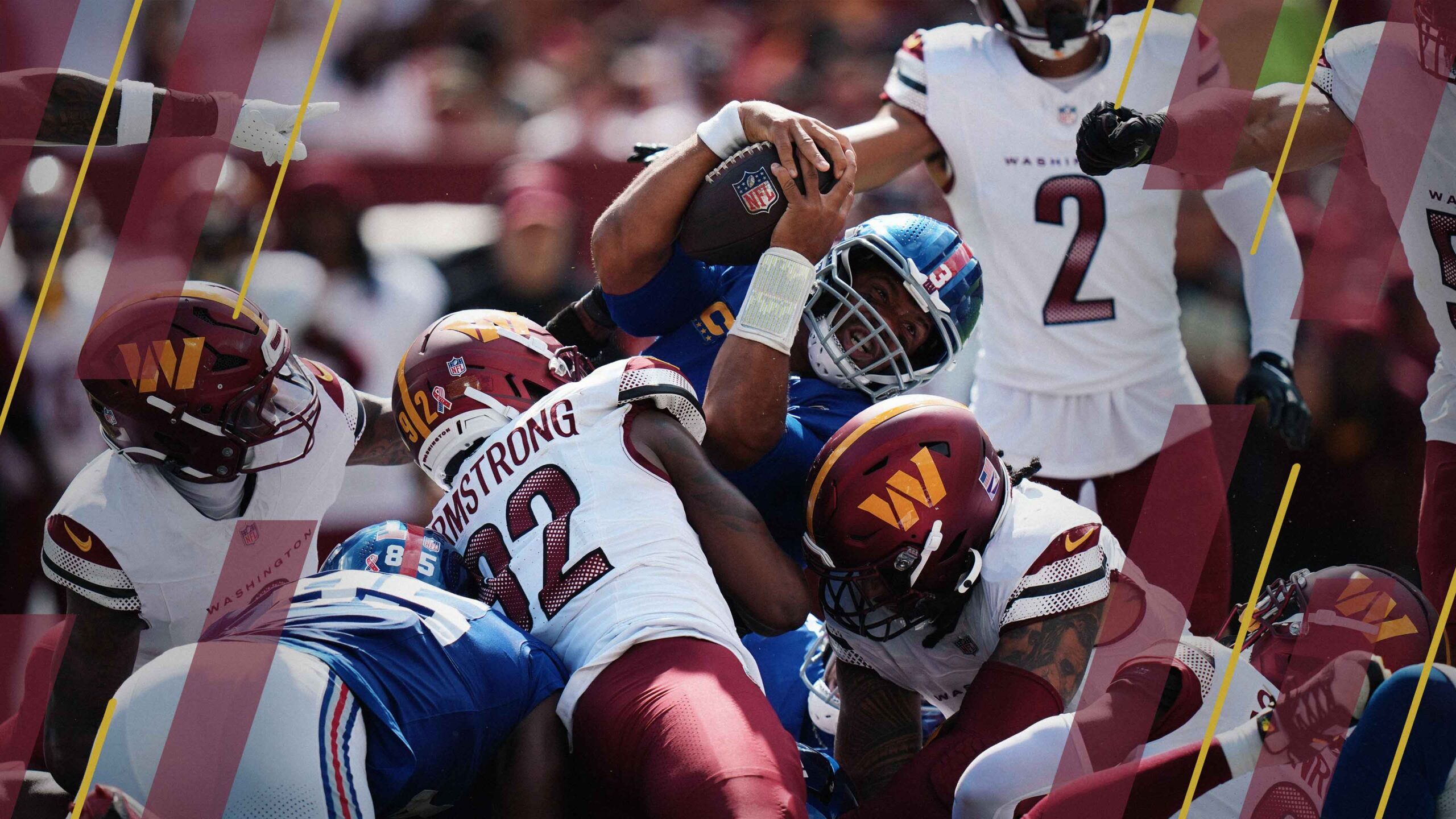 New York Giants offensive line struggles in opener against Washington ...