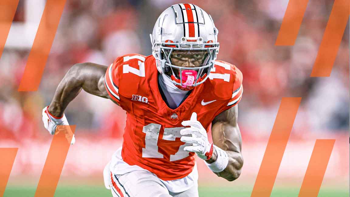PFF 2026 NFL Draft Guide: Carnell Tate NFL projection, advanced stats ...